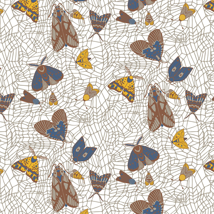Moths Pattern Design | by Karolful Designs