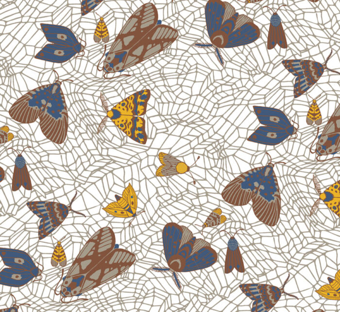 Moths Pattern Design | by Karolful Designs